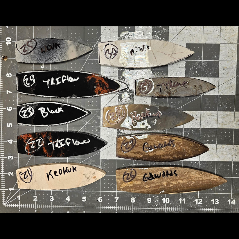 Page 3 Agate Basin Preforms,Flintknapping Slabs. – Flintknapping traditions