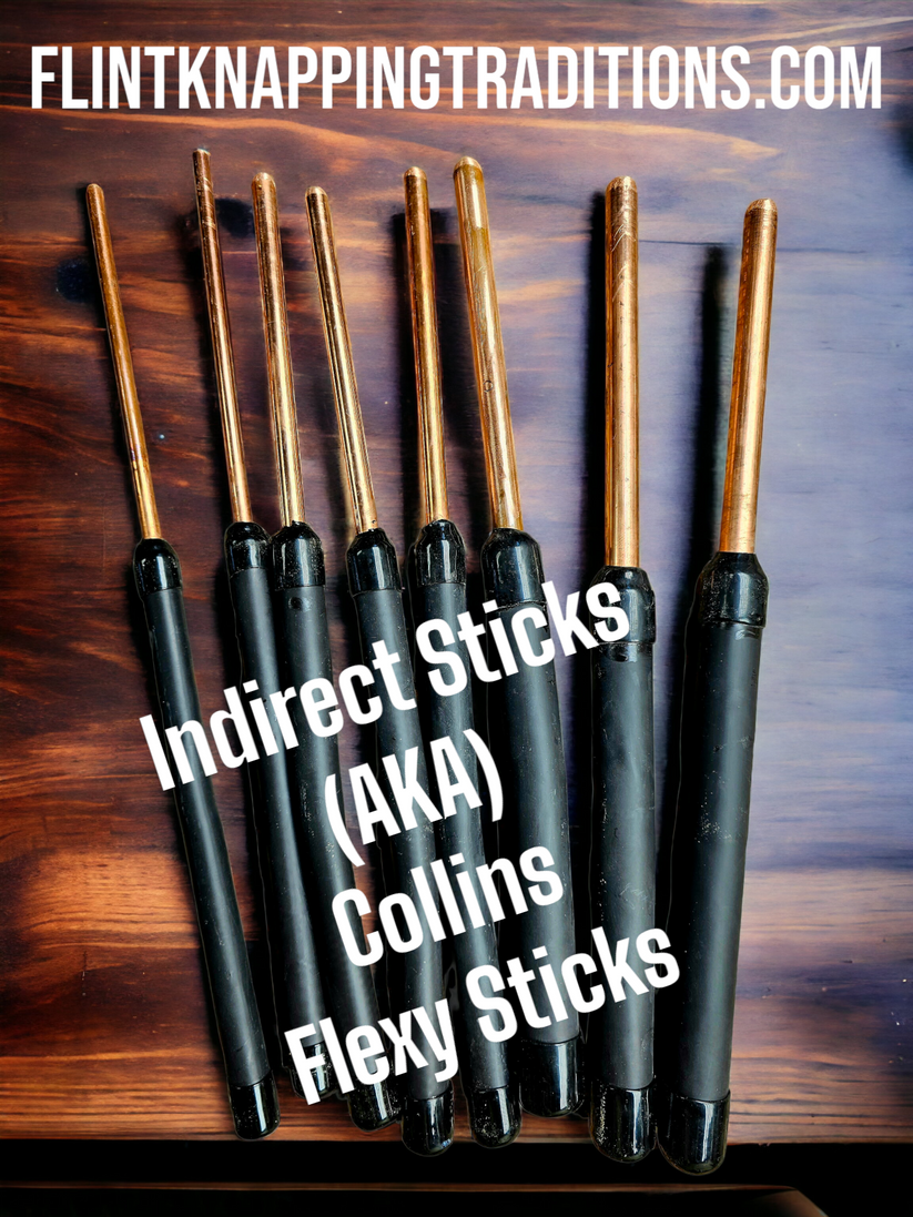 Indirect Percussion Sticks AKA Collins flexy stick – Flintknapping ...