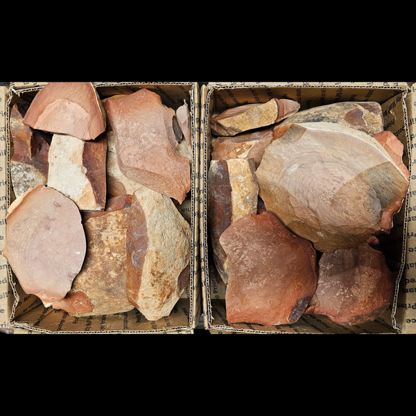 20+ Pounds Heat Treated Buffalo River Flint, High Grade Flint, Flintkn ...
