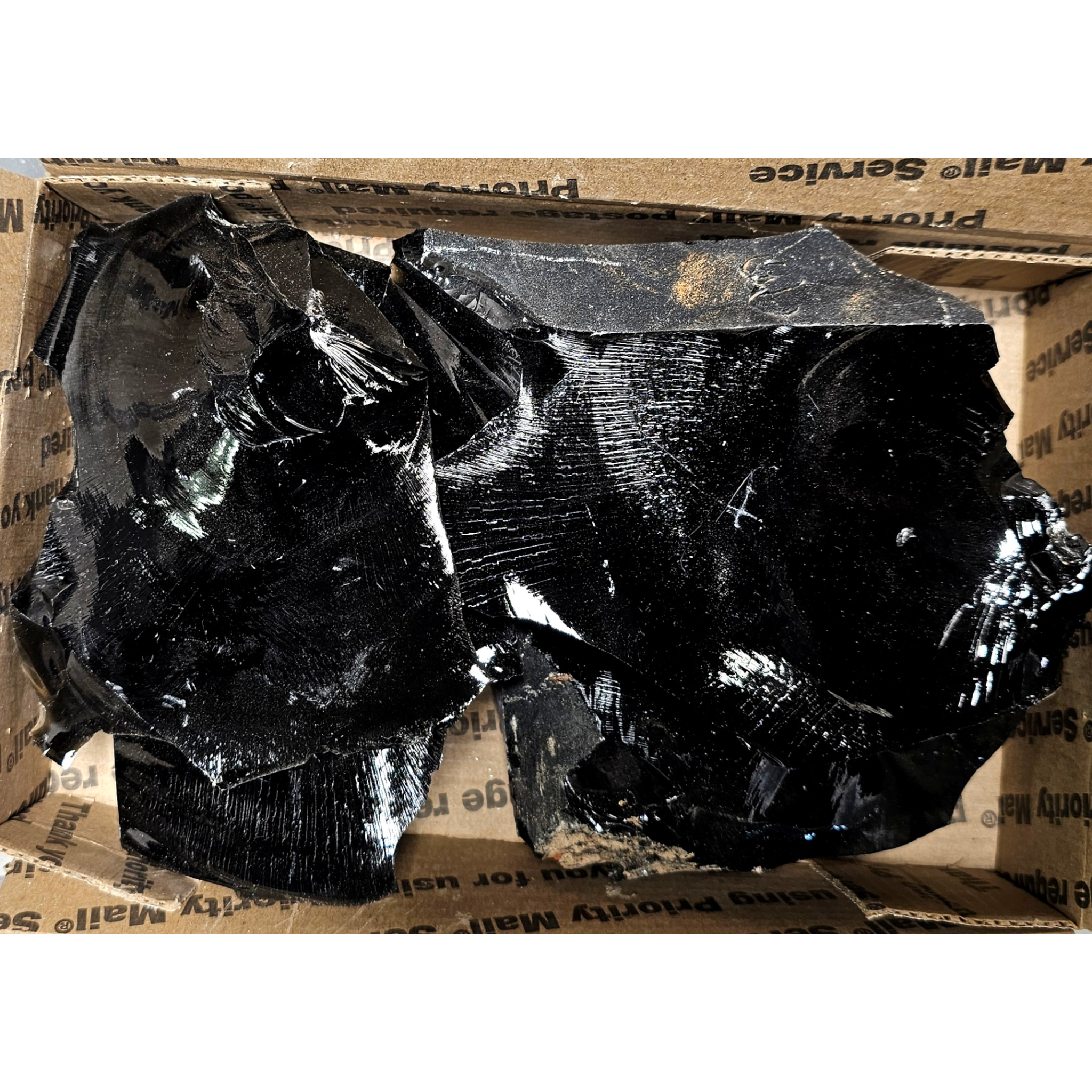 3+ Lbs of Black Obsidian Spalls & Flakes, Flintknapping, Volcanic Glas ...