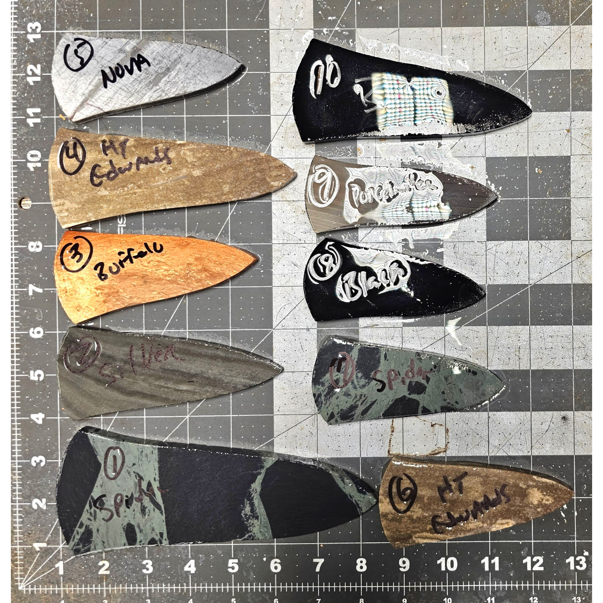 Page 1 Ross Blade Preforms,Flintknapping Slabs. – Flintknapping traditions